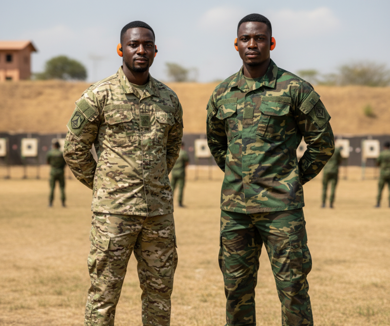Uniform Suits - Green | Black | Khaki Camo | Green Camo | Brownish ...